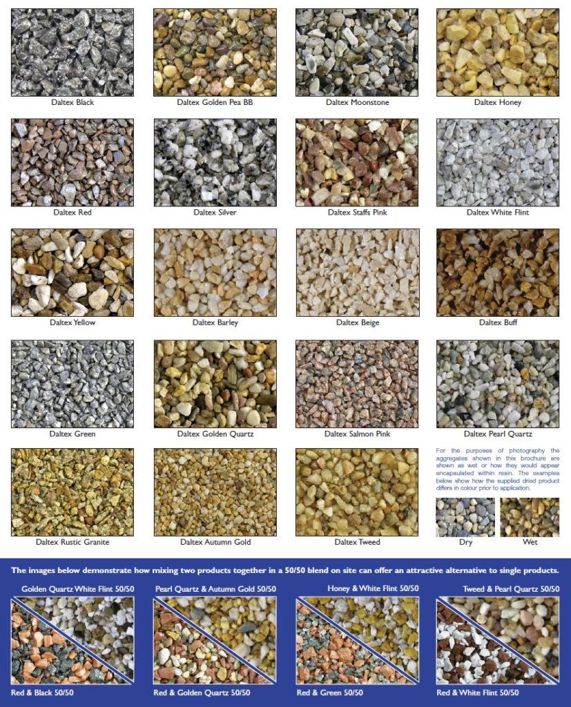 Derbyshire aggregates bound resin aggregate – StoneToolShop.co.uk